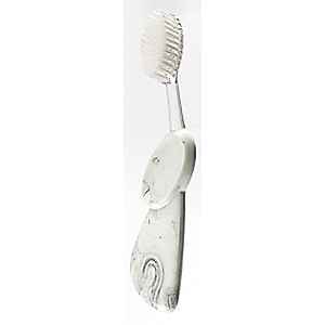 RADIUS Toothbrush Big Brush with Replaceable Head, Left Hand, Soft in Marble, BPA Free and ADA Accepted, Designed to Improve Gum Health and Reduce The Risk of Gum Disease
