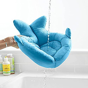 Skip Hop Baby Bath Tub, Newborn Softspot Sink Bather, Moby, Blue