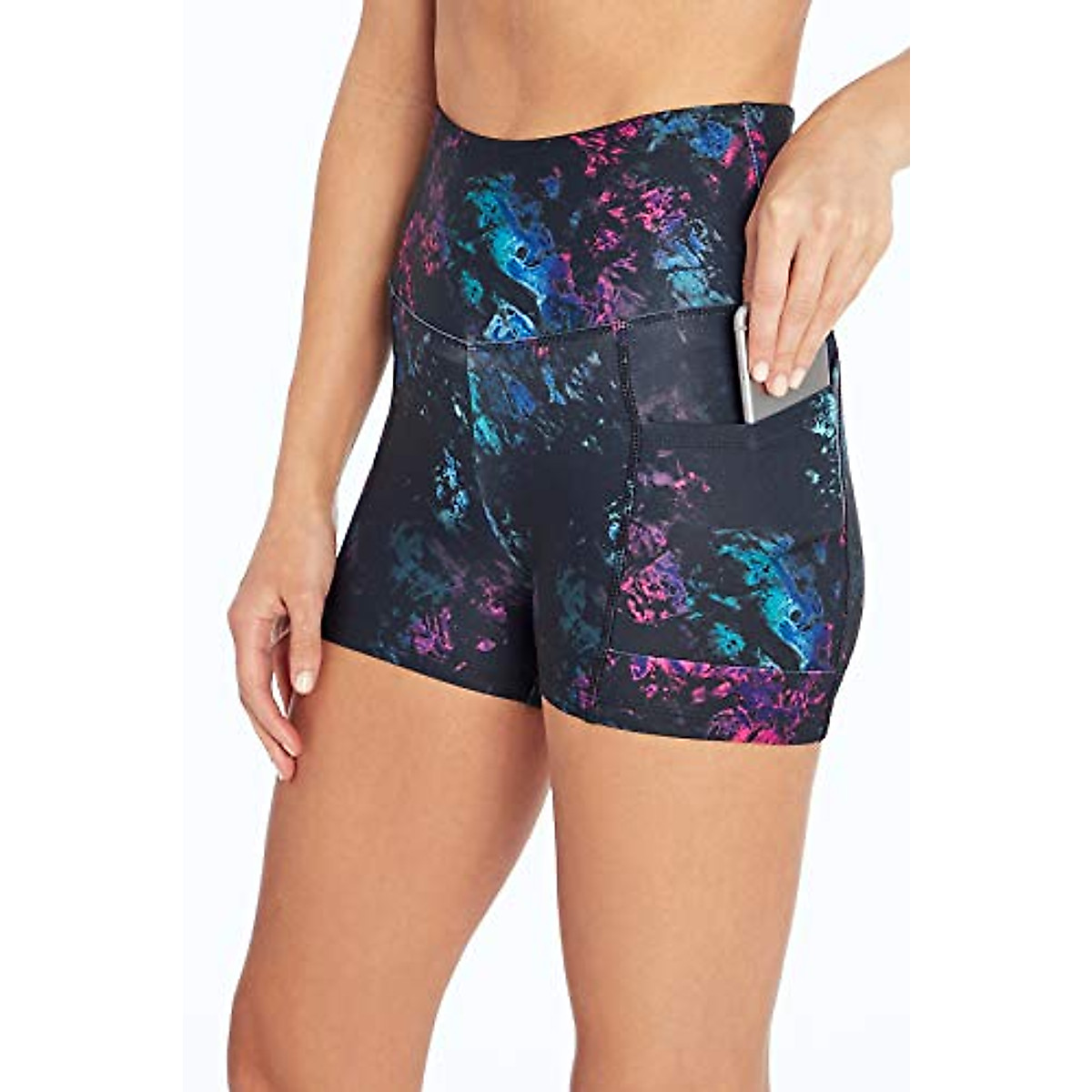 Marika Sky High Rise Shortie, Crystalized Dye Black, X-Large