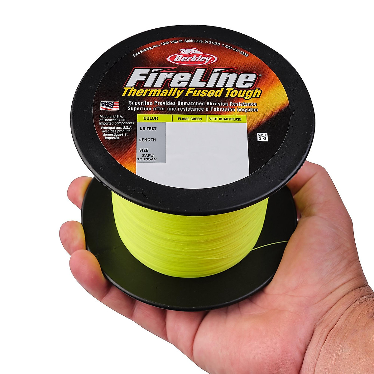 Berkley FireLine® Superline, Crystal, 14lb | 6.3kg, 1500yd | 1371m Fishing Line, Suitable for Freshwater Environments