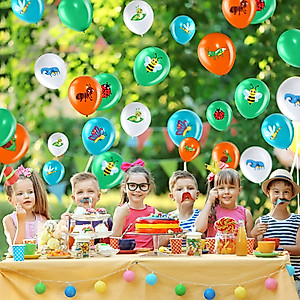 50 Pack Spring Summer Bug Birthday Party Decorations, 12 Inch Reptile Birthday Party Latex Balloons Butterfly Bug Birthday Party Decoration for Class Office Garden Insects Themed Party Baby Shower