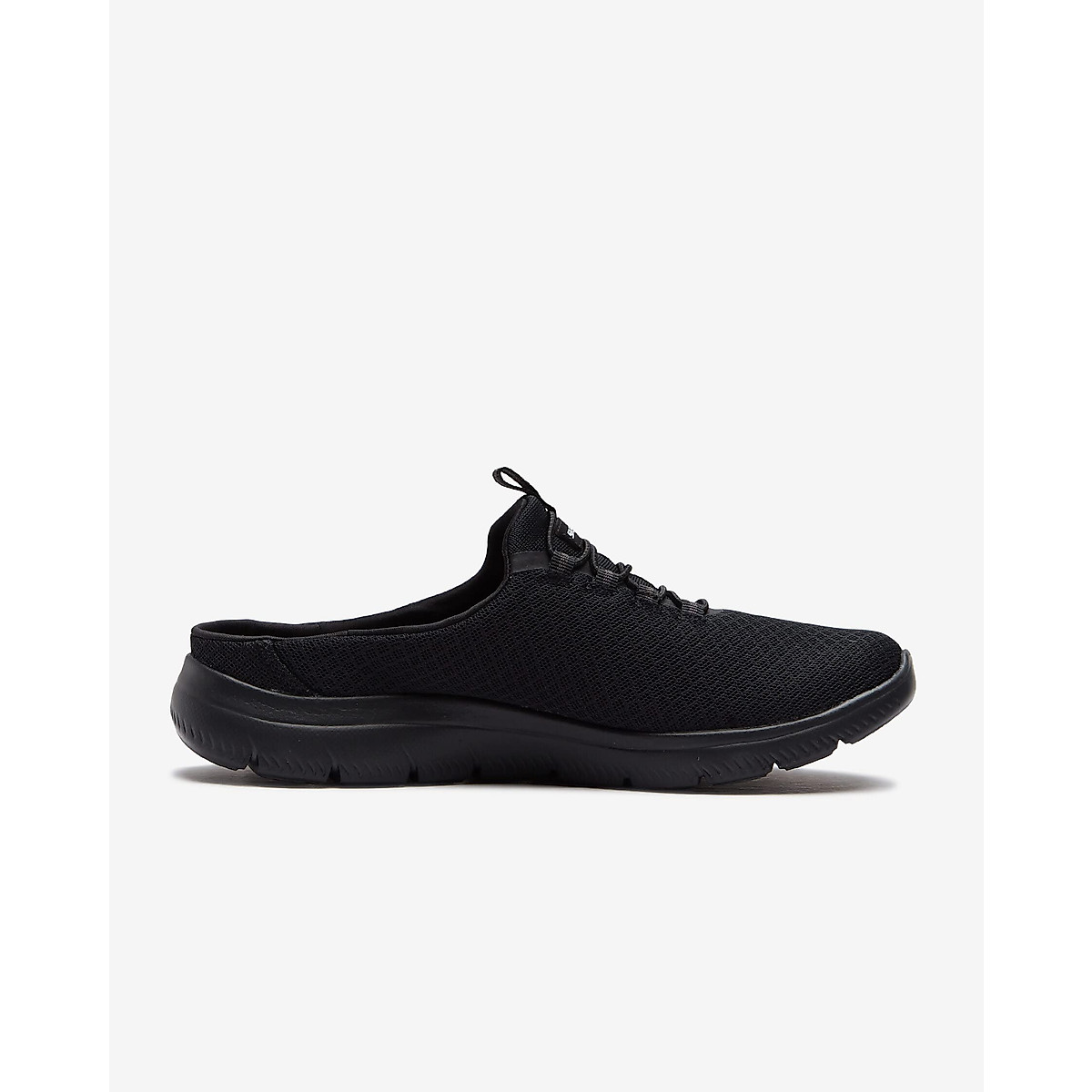 Skechers Women's Summits Open Back Sneaker Black 10 Medium US