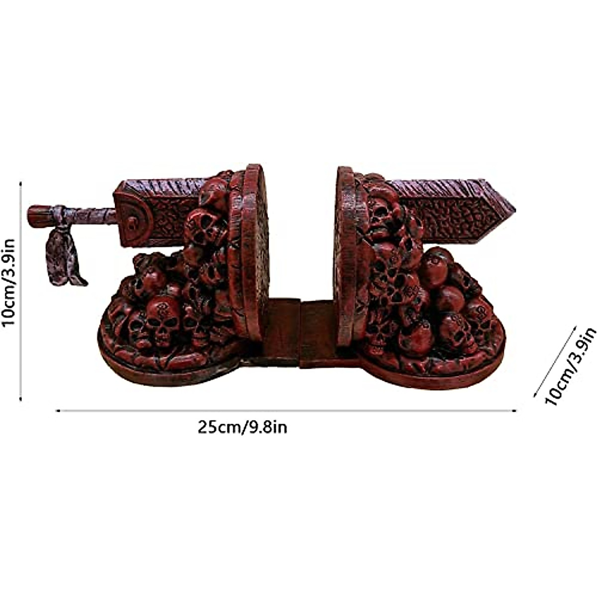 Sujetalibros Book Ends Berserk Bookends for Shelves Dragon Slayer Book Ends to Hold Books Heavy Duty Resin Non-Slip Book Holders for Reading Desk Home Decoration Book Stopper