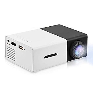 Vbestlife Mini Projector,Portable 1080P 600lm 4 : 3 LED Projector Home Cinema Theater Movie Support Laptop PC Smartphone HDMI Input,Great Gift Pocket Projector for Christmas (Black)