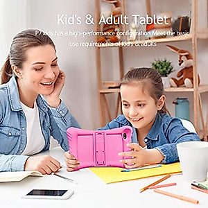 PRITOM Kids Tablet, 32 GB ROM, Quad Core Processor, HD IPS Display, WiFi 7 inch Android Tablet, Kid-Proof with Kids Tablet Case
