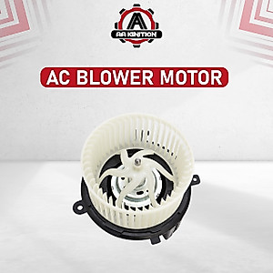 AC Heater Blower Motor with Fan - Compatible with Buick, Chevy, GMC & Saturn Vehicles - Enclave, Silverado, Silverado 3500 HD, Traverse, Acadia, Sierra - Replaces 15-81786, 22810567, 700236