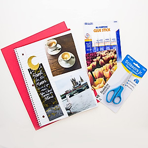 BAZIC Elementary School Kit Supply Box 86 Count for Elementary Student 3-6 Grades, Composition Book Ruler, Color May Vary, 1-Pack