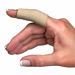 Flents Finger Sleeves, Pain Relief for Arthritis, Inflammation, Tendonitis & Athletic Stress, Plastic Wrap for Support & Compression, Assorted Size - 12 Count