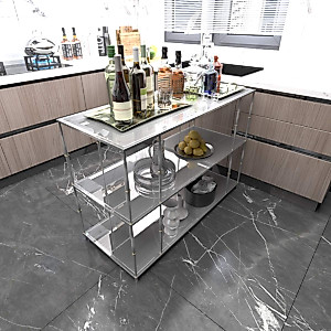 BAYYA Silver Contact Paper【Thicken】Stainless Steel Metallic Look Kitchen Backsplash Wallpaper Peel Stick Oil Proof Waterproof Sticker for Dishwasher Fridge Self Adhsesive Removable Wall Sticks