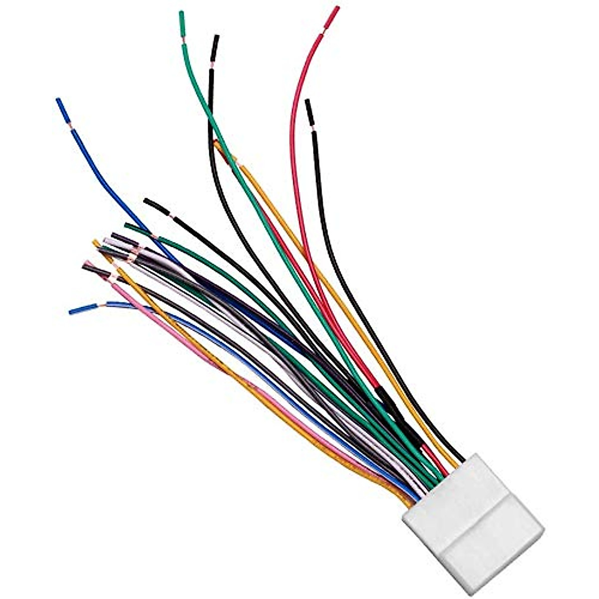 20-pin Headunit/Radio Wiring Harness with Steering Wheel Switch Wires Compatible with Subaru/2007-2019 Nissan | Upgraded Version of The Metra 70-7552 | Harness Includes VSS and SWC pins