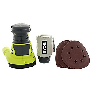 Ryobi P411 One+ 18 Volt 5 Inch Cordless Battery Operated Random Orbit Power Sander (Battery Not Included / Power Tool Only)