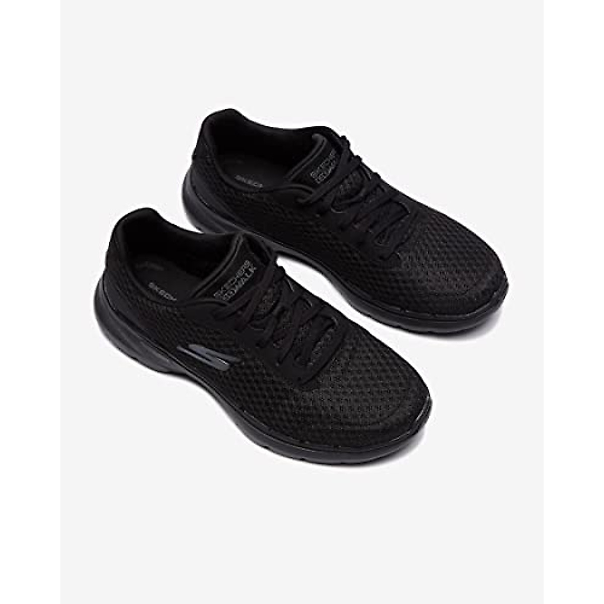 Skechers Women's GO Walk 6-Iconic Vision Sneaker, Black, 9