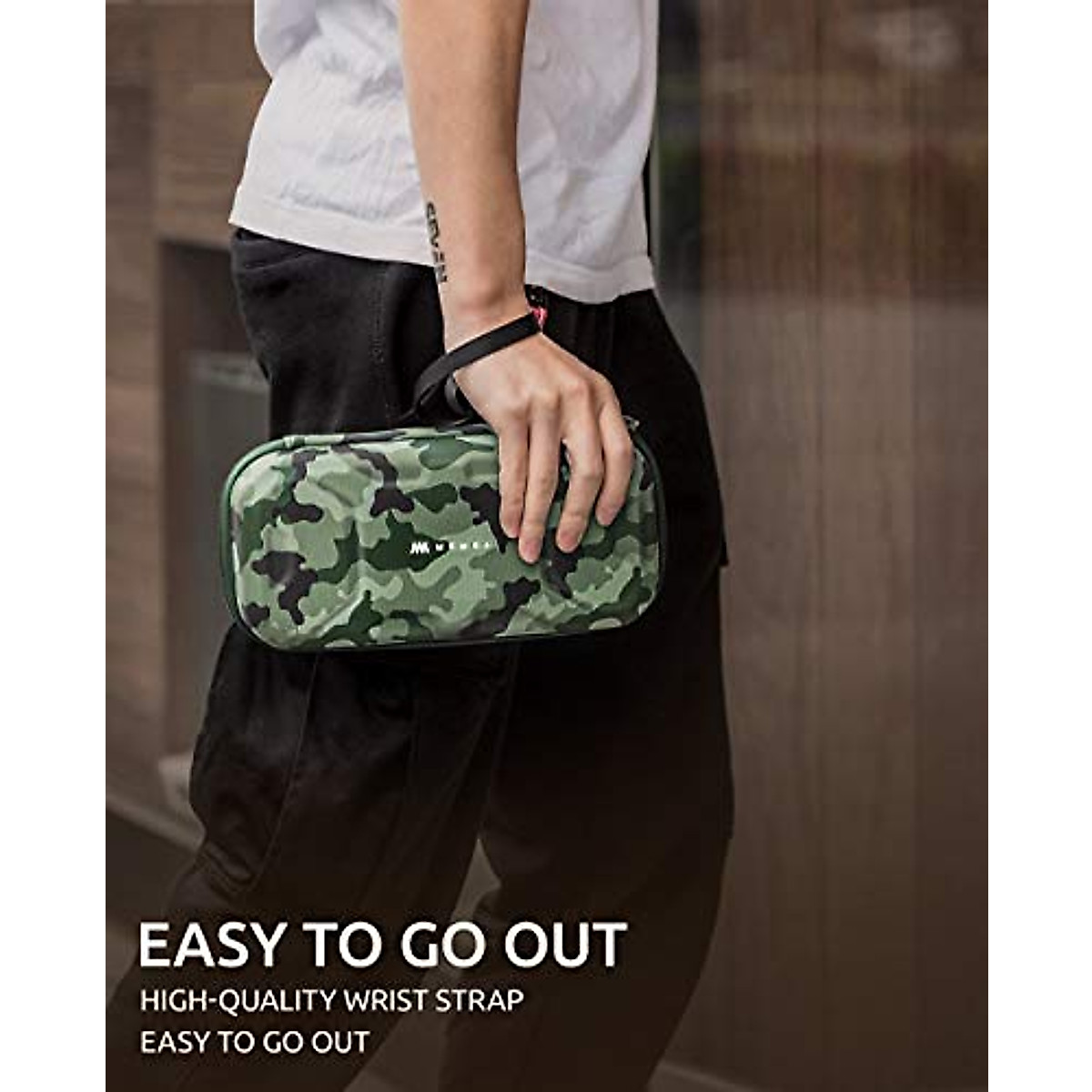 Mumba Carrying Case for Nintendo Switch OLED & Nintendo Switch, Deluxe Protective Travel Carry Case Pouch for Nintendo Switch Console & Accessories [Dual Protection] [Large Capacity] (Camouflage)