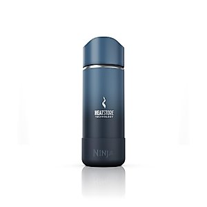 Ninja, Travel Mug, Sip Perfect 16oz, Brings Hot Drinks to Sippable Temperature in Minutes, Stainless Steel, Leak Proof, Dishwasher Safe, Metal, Insulated Tumbler, Ocean Blue, DW1603OB