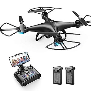 Holy Stone HS110D FPV RC Drone with 1080P HD Camera Live Video 120 Wide Angle WiFi Quadcopter with Gravity Sensor, Voice Control, Gesture Control, Altitude Hold, Headless Mode, 3D Flip RTF 2 Batteries