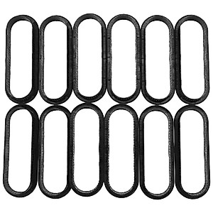 YUPVM 12 Pieces Oval Tart Rings Heat-Resistant Perforated Cake Mousse Non Stick Bakeware Tart Cake Cake Rings