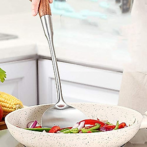 5-Piece Cooking Kitchen Utensil Set Kitchen Tool Set,304 Stainless Steel, Wood Handle, Kitchenware Accessory