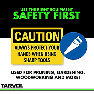 Tarvol Folding Hand Saw (Razor Sharp 7" Blade) Foldable Compact Hand Held Design Jab Saw- Perfect for Pruning, Trimming, Sawing, Camping, Hiking, Hunting & Cutting Wood, Drywall, Bone, & More!