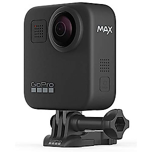 GoPro MAX Waterproof 360 Camera 5.6K30 UHD Video 16.6MP Photos 1080p Live Streaming Travel Bundle with Grip + Tripod, 32GB microSD Card, Cleaning Kit