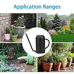 Indoor Watering Can for House Bonsai Plants Garden Flower Long Spout 50 oz 1.5L 1/3 Gallon Small Modern Translucent Green,Watering Can, Watering can Watering can Indoor Plants Small Watering can