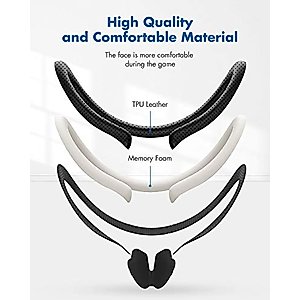 KIWI design VR Facial Interface Bracket with Anti-Leakage Nose Pad and Lens Protector Compatible with Valve Index Accessories