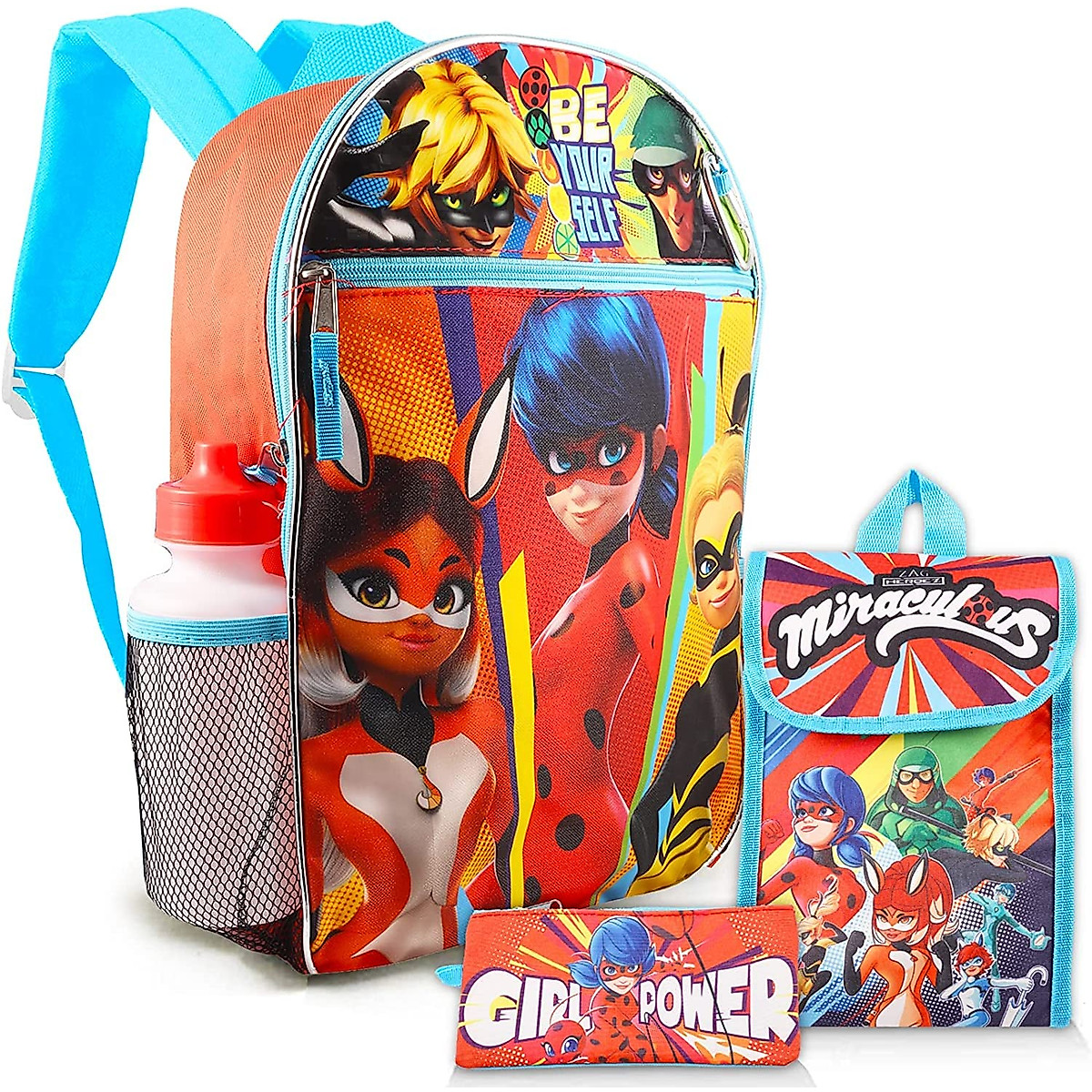 Miraculous Ladybug School Supplies Set for Girls - Miraculous Ladybug Lunch Bag with Backpack, Stickers and More