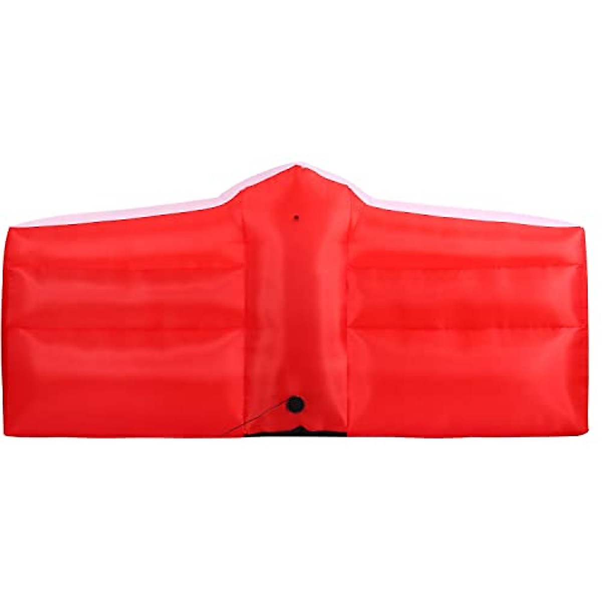 Christmas Time 4-Ft. Inflatable Santa Claus in a Reindeer Stable with LED Lights | Festive Holiday Blow-Up Decorations |Blower, Stakes, Ropes, and Storage Bag Included | CT-RDRSTBLE041-L, Red