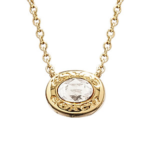 Coach Women's Signature Stone Pendant Necklace
