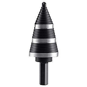LICHAMP Double Fluted Step Drill Bit for Cutting Metal Hole 19 Sizes from 3/16 to 1-3/8 inch, Genuine High Speed Steel