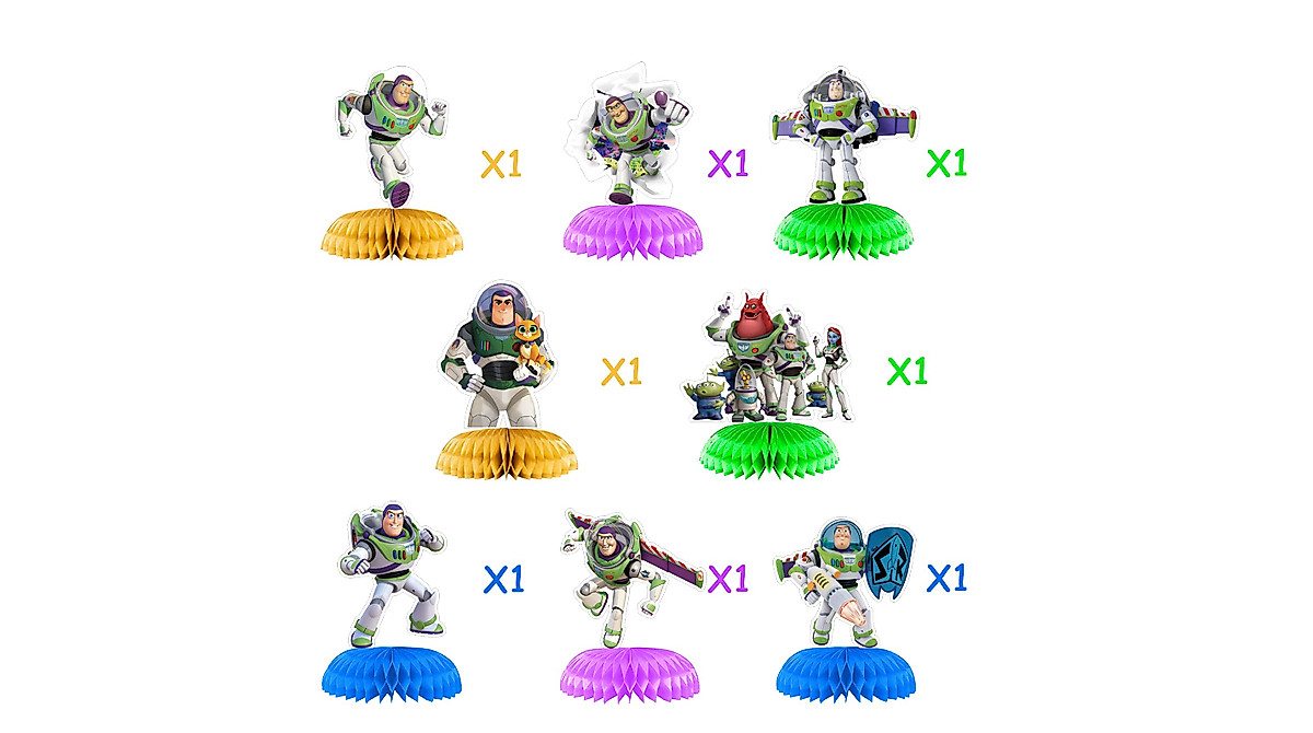 Buzz Lightyear Party Honeycomb Centerpieces - Perfect for Themed Birthdays