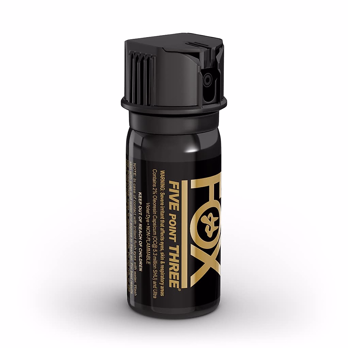 Fox Labs 1.5 Ounce Pepper Spray, 5,300,000 Scoville Heat Units, 10 Foot Range, Flip Top, Stream Spray