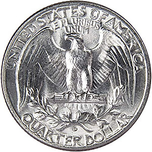 1951 D Washington Quarter BU Uncirculated Mint State 90% Silver 25c US Coin