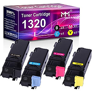 MM MUCH & MORE Compatible Toner Cartridge Replacement for Dell 1320c 310-9058 310-9060 310-9062 310-9064 to use for Color Laser 1320c Printer High Yield (4-Pack, Black, Cyan, Magenta, Yellow)