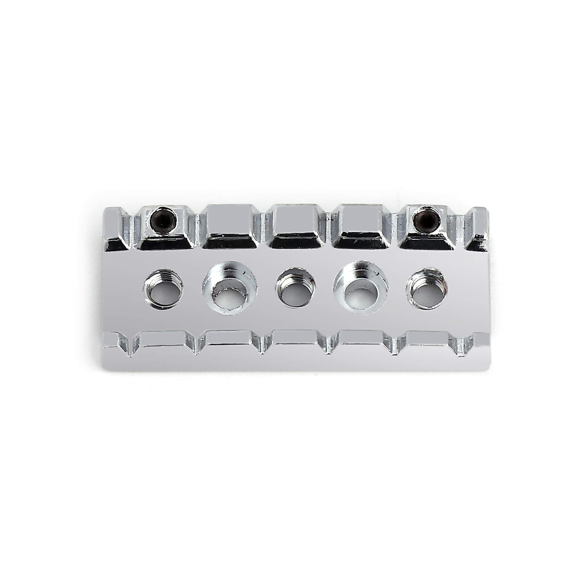 Bogart Guitar String Locking Nut for Floyd Rose Style Adjustable Height Locking Guitar Tremolo Bridge with Mounting Screw Shims and Wrench Chrome.