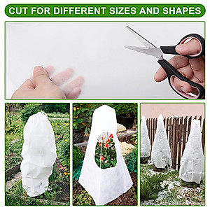 SOMXOY 10x50FT Plant Cover Freeze Protection 1.06 oz/yd² Thick Frost Cloth Blanket Plant Protector Reusable Floating Row Tree Covers for Garden Outdoor
