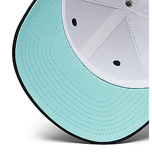 Columbia Unisex PFG Fish Flag Snapback Ball Cap, Black, White, One Size