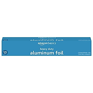 Amazon Basics Heavy Duty Aluminum Foil, 125 Sq Ft (Pack of 1)
