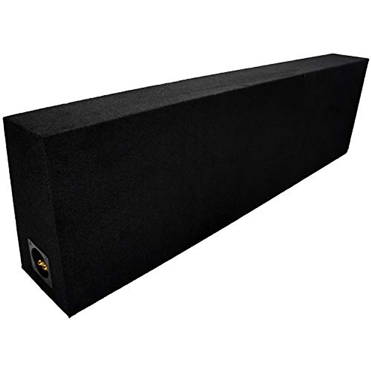American Sound Connection Dual 12" Subwoofer Regular Standard Cab Truck Sub Box Enclosure 5/8" MDF - Black