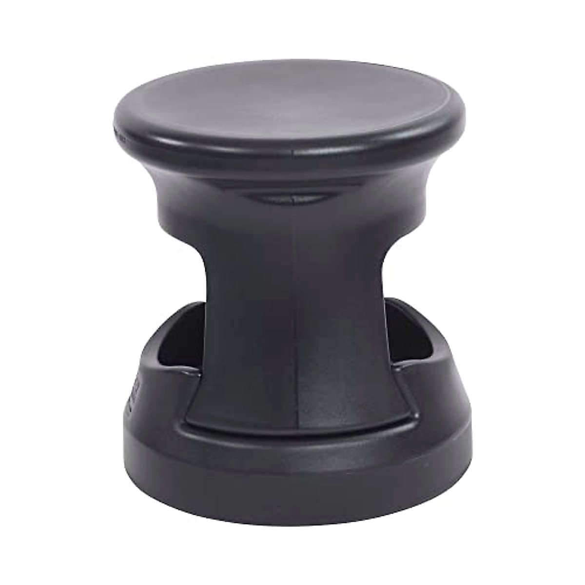 ECR4Kids Storage Wobble Stool, 15in Seat Height, Active Seating, Black