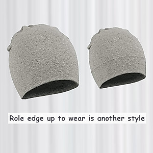 Century Star Cotton Baby Boys Girls Beanie Hat Soft Cute Infant Toddler Kids Beanie Cap Knit Newborn Hats Winter Hat 01Pc Classic Black 0-12 Months