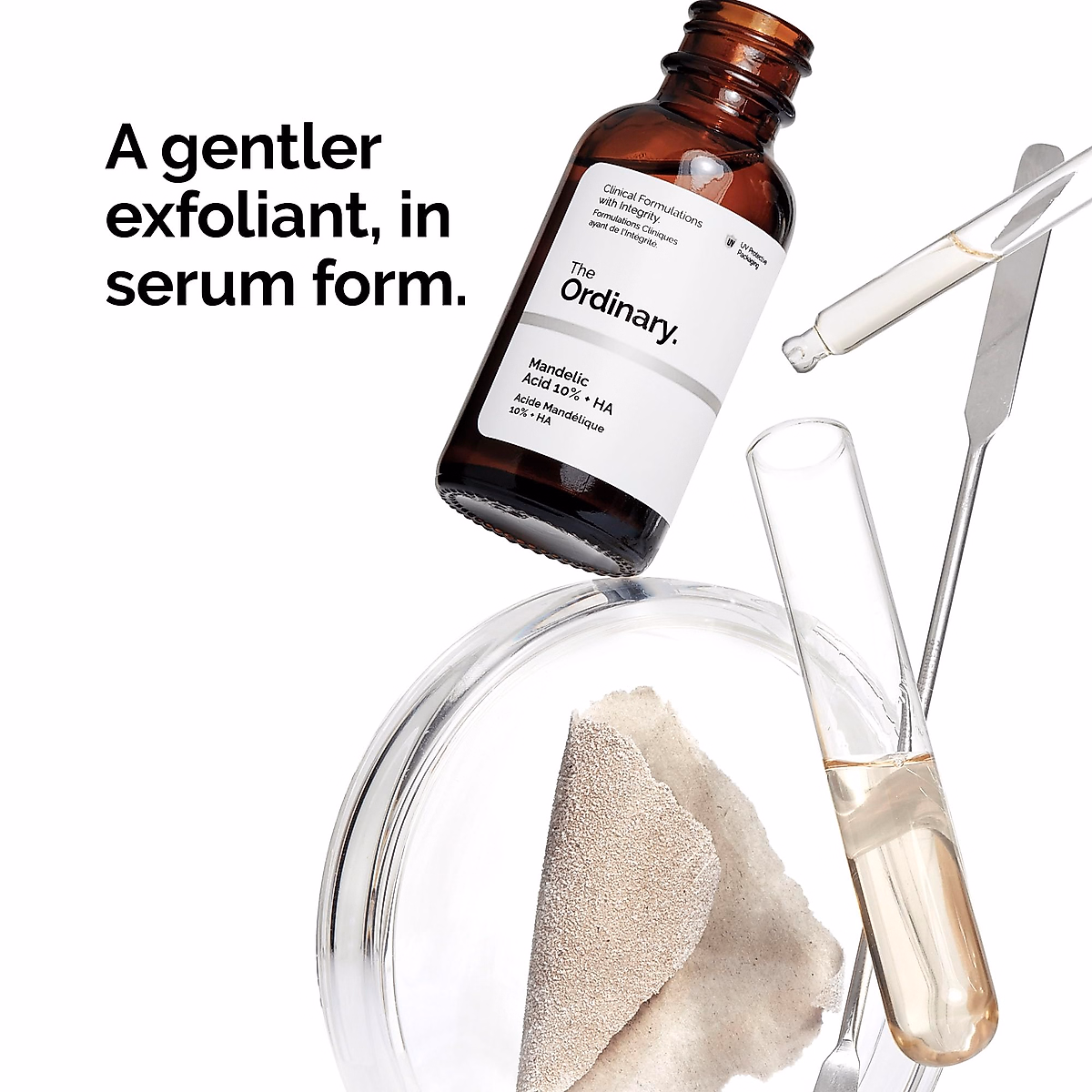 The Ordinary Mandelic Acid 10% + HA, Gentle Exfoliating Serum for Clarity and Hydration, 1 Fl Oz
