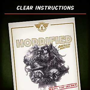 Ravensburger Horrified: American Monsters Strategy Board Game - Engaging and Scalable Gameplay | Classic Cryptids Adventure | Perfect for Family Game Nights | Ages 10 & Up