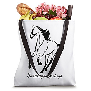 Saratoga Springs Upstate New York Horse Racing Tote Bag