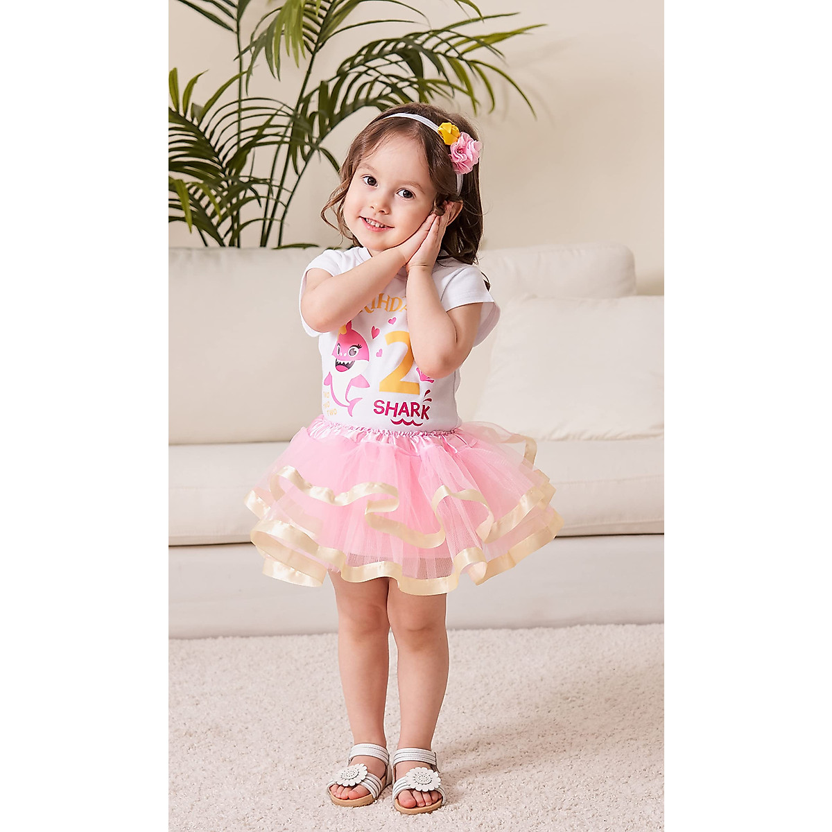 Luke and Lulu Baby Shark Birthday Outfit Girl Design - 2nd Birthday Girl