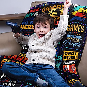 Gamer Gifts, Gifts for Gamers, Gaming Gifts Blanket, Cool Gamer Gifts for Men Teen Boys Boyfriend, Video Game Gifts, Best Gamer Gift Ideas, Gamer Room Decor Gift, Game Lovers Throw Blanket 60"X 50"