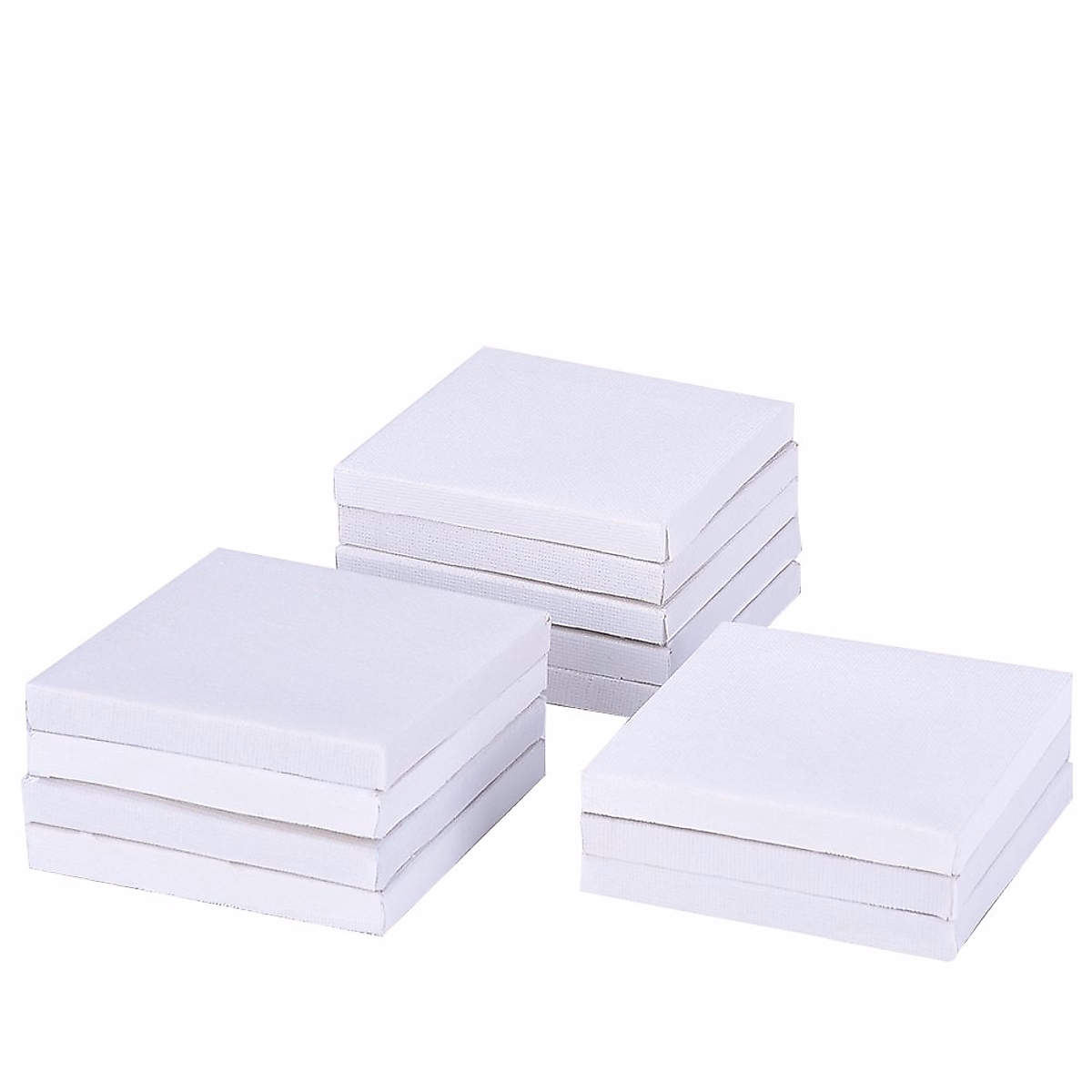 12 Pack Mini Canvas Panels for Halloween Painting Craft Drawing (3 x 3 Inch)