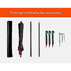 HXR Fishing Umbrella Fishing Umbrella Thickened Umbrella Windproof Sunshade Rainproof Garden Parasol Umbrella Portable Beach Umbrella Outdoor Sunshade Fishing Umbrella
