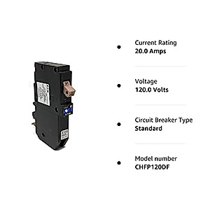 Eaton 20 amps Arc Fault/Ground Fault Single Pole Circuit Breaker