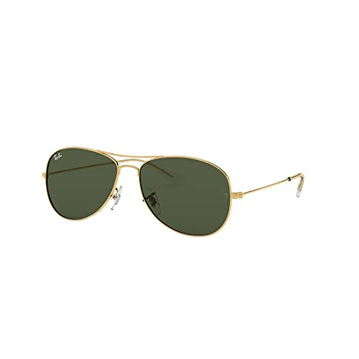 Ray-Ban Men's RB3362 Cockpit Aviator Sunglasses, Gold/G-15 Green, 56 mm