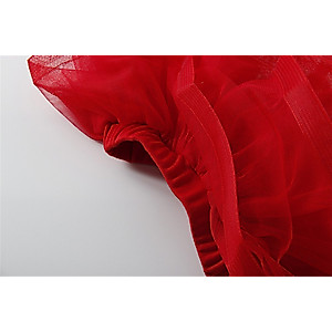 Mud Kingdom Cute Toddler Girl Outfits 4T Red Summer Stripe